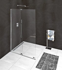 Polysan Polysan, MODULAR SHOWER stěna pro instalaci na zeď, jednodílná, 1000 mm s otvory pro držák ručníků, MS1-100-D