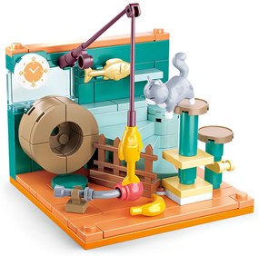 Sluban Mini Handcraft M38-B0919C Rybářský kout s kočkou