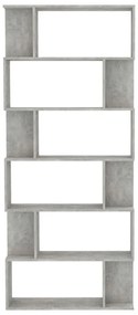 Petromila Knihovna/zástěna betonově šedá 80 x 24 x 192 cm dřevotříska