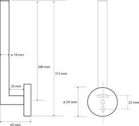 Sapho, X-ROUND držák toaletního papíru rezervní, chrom
