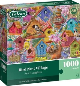 FALCON Puzzle Ptačí budky / 1000 dílků / 68 x 49 cm