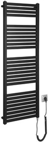 Sapho, TONDI-E elektrické topné těleso, rovné, 450x1330 mm, 500W, černá matná