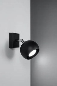 Nástěnné bodové svítidlo SOLLUX Oculare GU10 1x40W bez zdroje SL.0443 černá