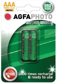 AgfaPhoto Nabíjecí baterie AAA-HR03 1,2V/950mAh/blistr 2ks