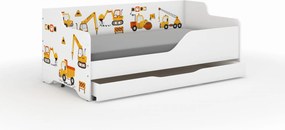 Wooden Toys Dětská postel LILU 160x80 STAVEBNÍ NÁMĚSTÍ – sada