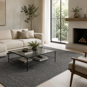 Ayyildiz, Kusový koberec Patara 4955 Grey – na ven i na doma, 200x290, šedá, chodba / předsíň