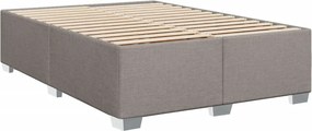 Box spring postel s matrací taupe 140x190 cm textil 3285887