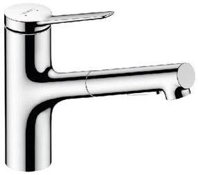 Hansgrohe Zesis M33 - Dřezová baterie 150, s výsuvnou sprškou, EcoSmart, chrom 74810000