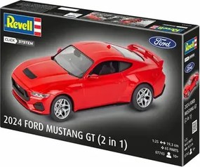 Revell Ford Mustang GT 2024 červená / Modelářská stavebnice / Click Sy