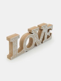 Sinsay - Stojací dekorace ve tvaru nápisu LOVE - béžová