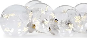 LED vánočních koulí s hvězdami - 30 LED