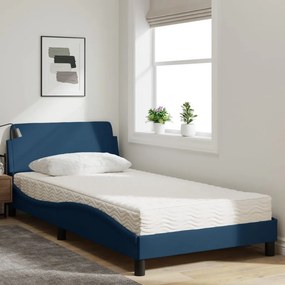 Postel s matrací Dover modrá 100 x 200 cm textil 3208350