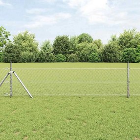 Hexagonální kotvení plotu 10 x 0,4 m Pozinkovaná ocel Stříbrná 3352903