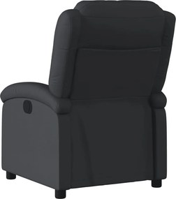 Polohovací křeslo černé z pravé kůže 3205468