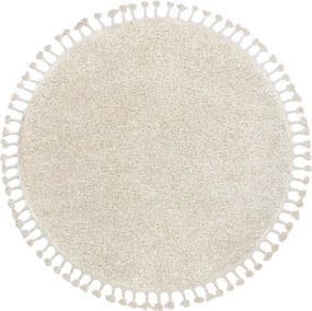 Kusový koberec Berber 9000 cream kruh, 120x120 (priemer) kruh, biela, obývacia izba, Dywany Łuszczów