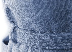 Bavlněný froté župan Comfort tmavě modrý Velikost: S-M