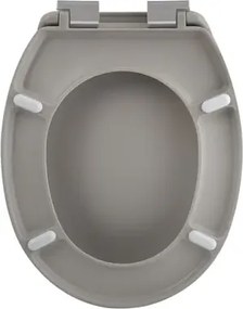 Spirella NEELA šedo-hnědá / WC prkénko / Soft-close / Duroplast Thermo
