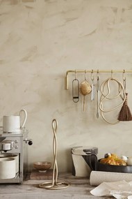 Ferm Living Držák na kuchyňské utěrky Curvature, brass