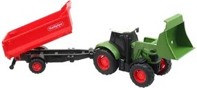 FARM COLLECTION Traktor s přívěsem na setrvačník / se zvukem a světlem