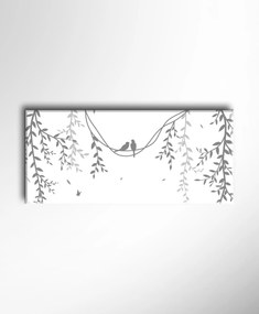 Malvis ® Minimalistický obraz ptáčci SKLAD ROZMĚR (šířka x výška): pětidílný obdélník 150x60 cm