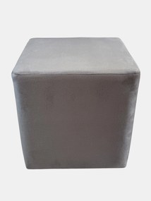 Sinsay - Čtvercová puf se sametovým povrchem - šedá