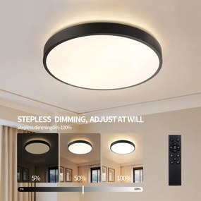 Brilagi - LED Stmívat. svítidlo GLASS POOL DOUBLE LED/80W/230V 60 cm černá + DO