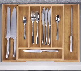 Verk Group Organizátor zásuvek pro kuchyňské stoly bambus 7 dveří 39cm l