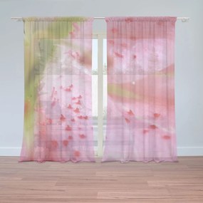 Sablio Záclony Květ lilie: 2ks 150x250cm