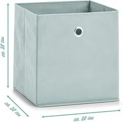 Zeller Úložný box, flísový, mint, 28 x 28 x 28 cm