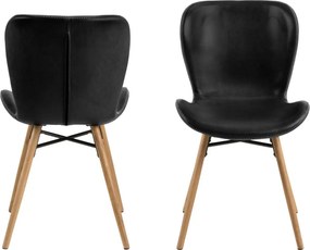 ACTONA GROUP Jídelní židle BATILDA černá PU retro H000019293