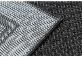 Dywany Luszczow Kusový koberec TIMO 5979 SISAL venkovní rám černý Rozměr koberce: 80 x 150 cm