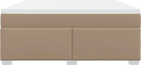 Box spring postel s matrací cappuccino 180 x 200 cm umělá kůže 3285224