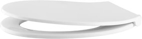 Gamma Porto, toaletní WC sedátko 445x370mm z polypropylenu s pomalým zavíráním, bílá, GMA-PORTO