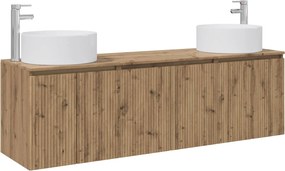 Sada koupelnových skříněk 3 ks Dub artisan 3405736