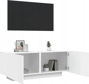 Fionshop 263595856 Tv skříňka bílá 100 x 35 x 40 cm kompozitní dřevo