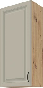 STILO ac | horní skříňka 50 G-108 1F s policemi | 50 cm | EXTRA VYSOKÁ | UNI dvířka | artisan/světle šedá