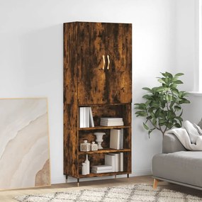 Skříň highboard kouřový dub 69,5 x 34 x 180 cm kompozitní dřevo,  3196056