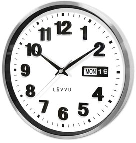 Kovové hodiny s ukazatelem data LAVVU DATE METAL LCT4050