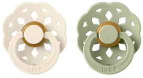 Bibs Dudlíky kaučuk 2 ks 6+ měsíců Boheme Ivory-sage