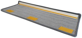 Vopi Nášlapy na schody Laguna šedá obdélník, samolepící - 25x80 obdélník (rozměr včetně ohybu)
