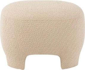 Přírodně krémový puf Ally Knitted - 55*41*37cm