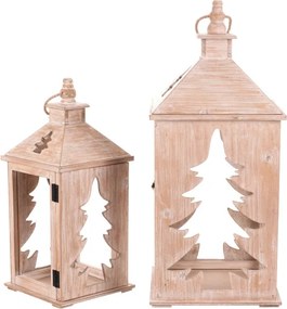 Set dvou luceren domeček hnědý DA220 (2 ks)
