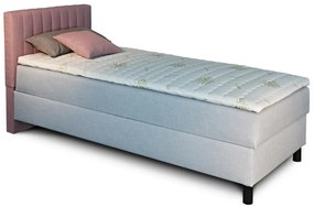 NEW DESIGN postele Postel boxspring NOVO s úložným prostorem a hlavovým čelem, 80×200 cm, matrace a rošt v ceně Velikost postele: 80 × 200 cm, Strana…