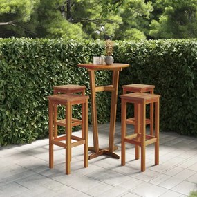 vidaXL Barové stoličky 4 ks masivní akáciové dřevo [3115989]