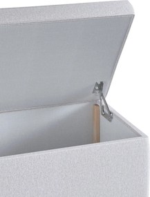 Čalouněná skříň barva šedá látka pletený vzor