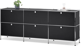 Tchibo - Odkládací skříňka CN3 se 6 výklopnými dvířky - barva: černá