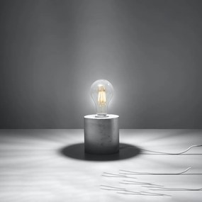 Stolní lampa Salgado, betonové tělo svítidla