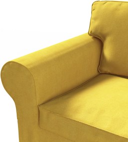Potah na pohovku IKEA  Ektorp 2-místná, rozkládací, STARÝ MODEL barva žlutá látka pletený vzor