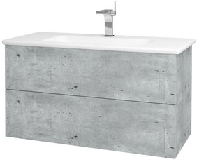 Dřevojas Koupelnová skříň VARIANTE SZZ2 100 (umyvadlo Euphoria) Varianta: N01 Bílá lesk / M01 Bílá mat