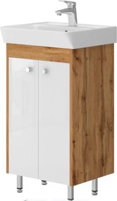 Lavedo Trinity Wotan Oak 45 koupelnová skříňka s umyvadlem